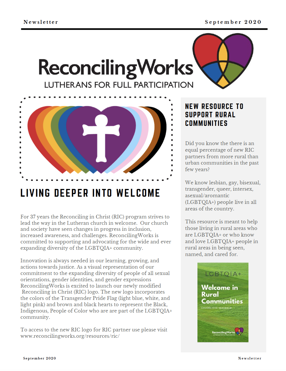 September 2020 Newsletter - ReconcilingWorks