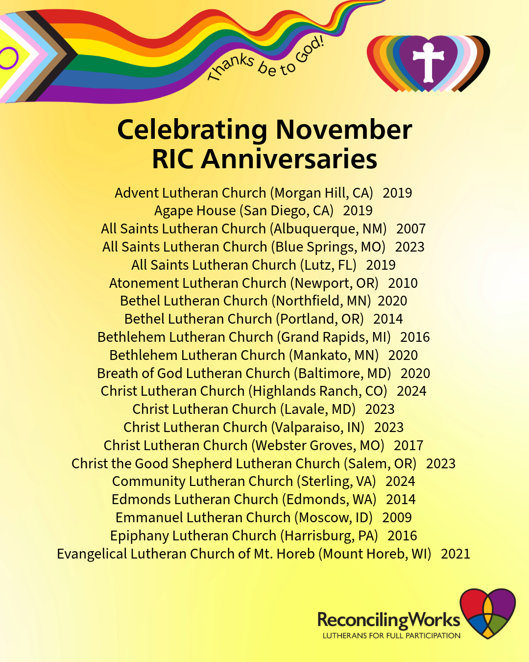 Celebrating November RIC Anniversaries - ReconcilingWorks