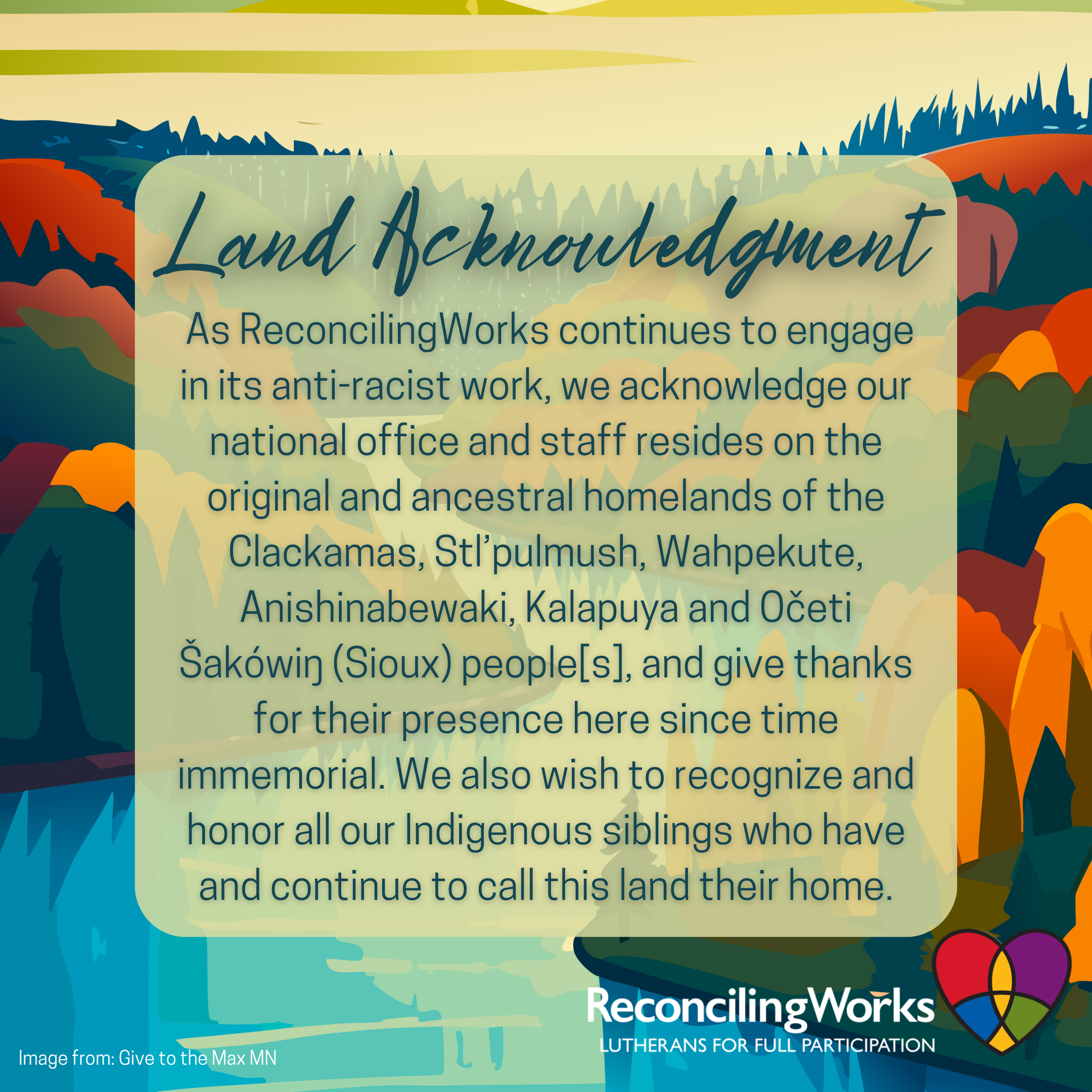 ReconcilingWorks Land Acknowledgement - ReconcilingWorks