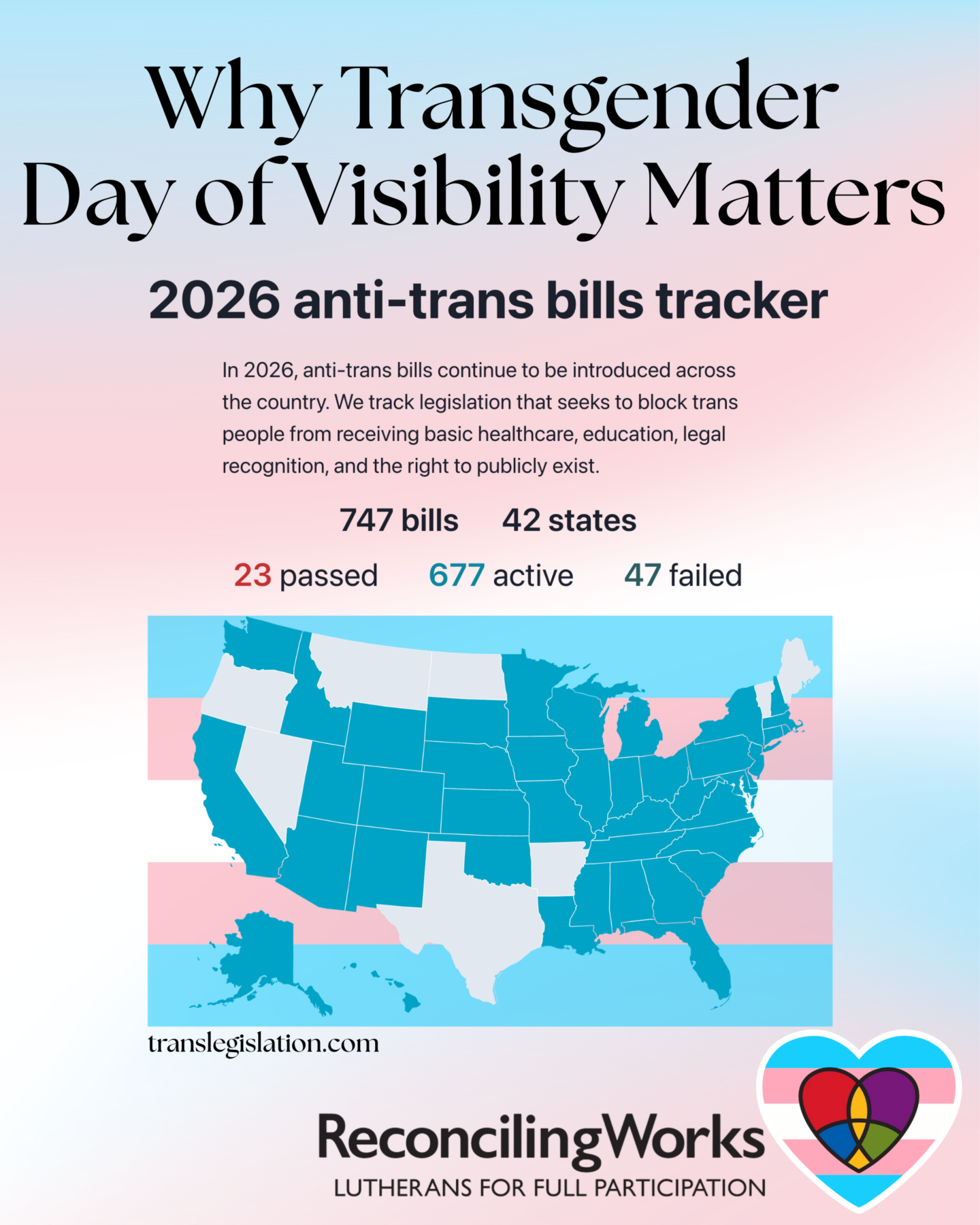 Why Transgender Day of Visibility Matters - ReconcilingWorks