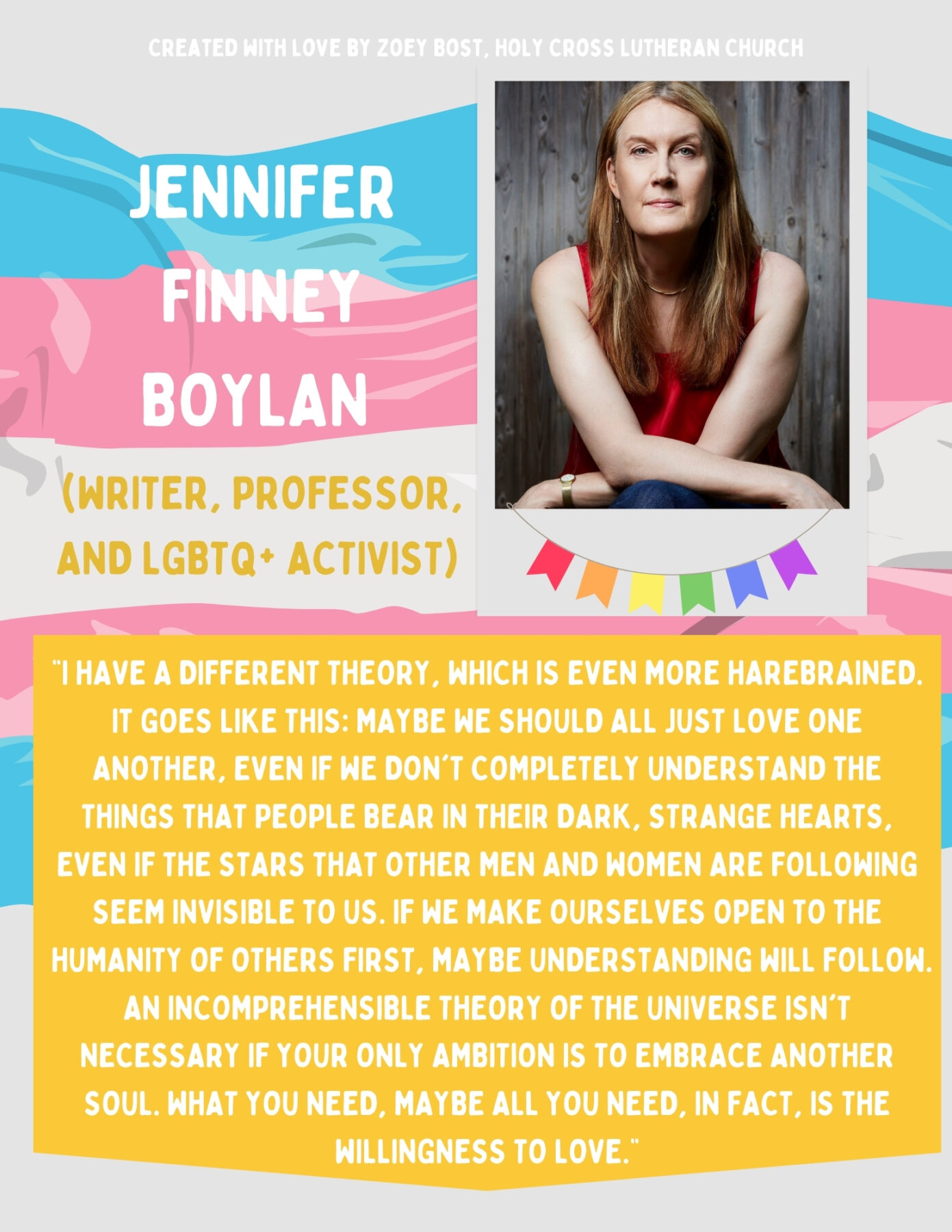 LGBTQIA+ Icon: Jennifer Finney Boylan - ReconcilingWorks